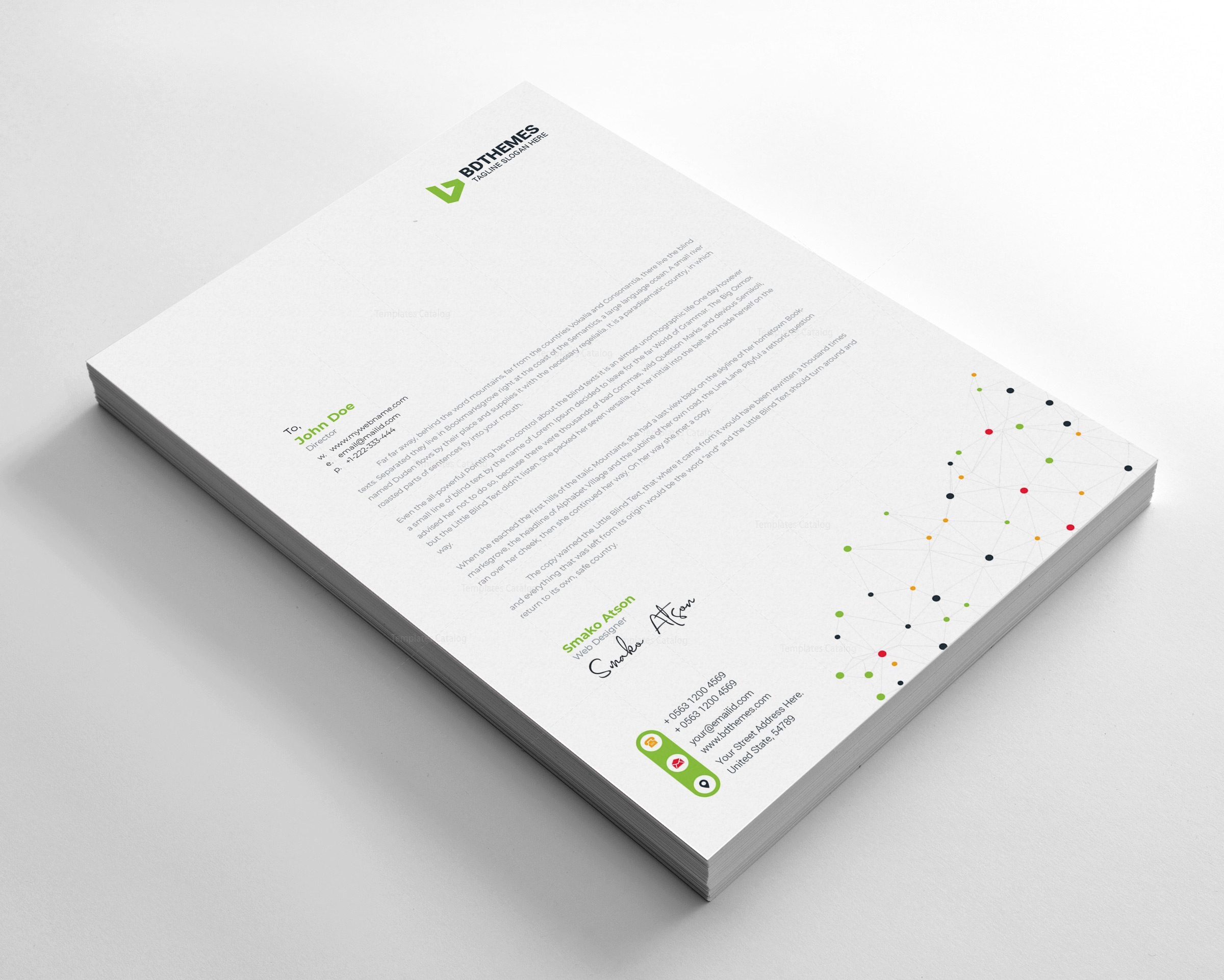 Catering Letterhead Design Template - Graphic Delta | Graphic Templates ...