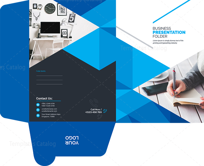 Classy Presentation Folder - Graphic Delta | Graphic Templates Store