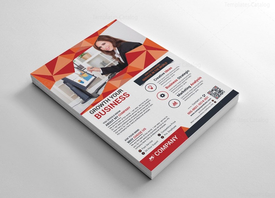 Flyers Design Template with Diamond Shapes - Graphic Delta | Graphic ...