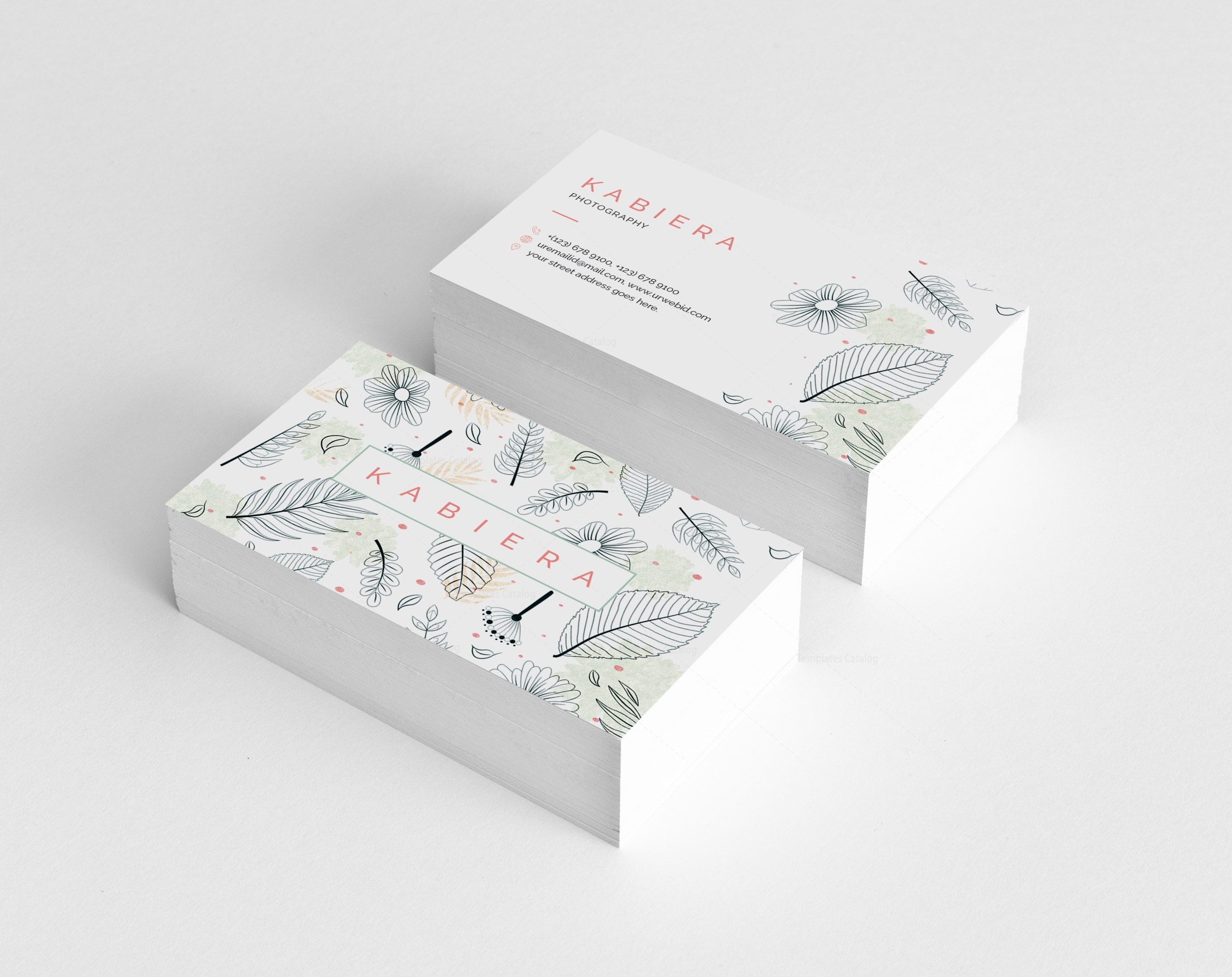 Leaf Business Card Design - Graphic Delta | Graphic Templates Store