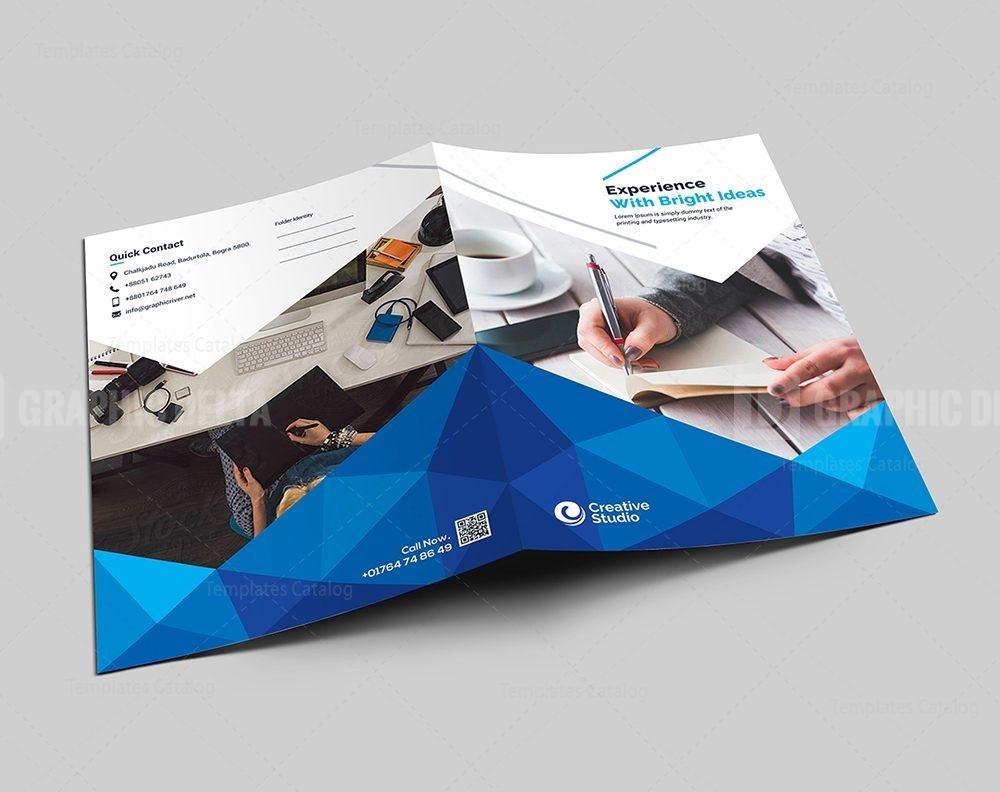 Presentation Folder Template with Stylish Design - Graphic Delta ...