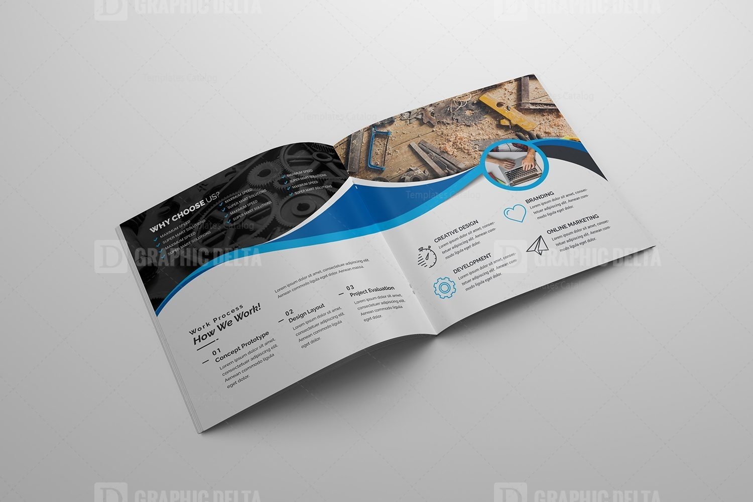 Technology Company Brochure Template - Graphic Delta | Graphic ...
