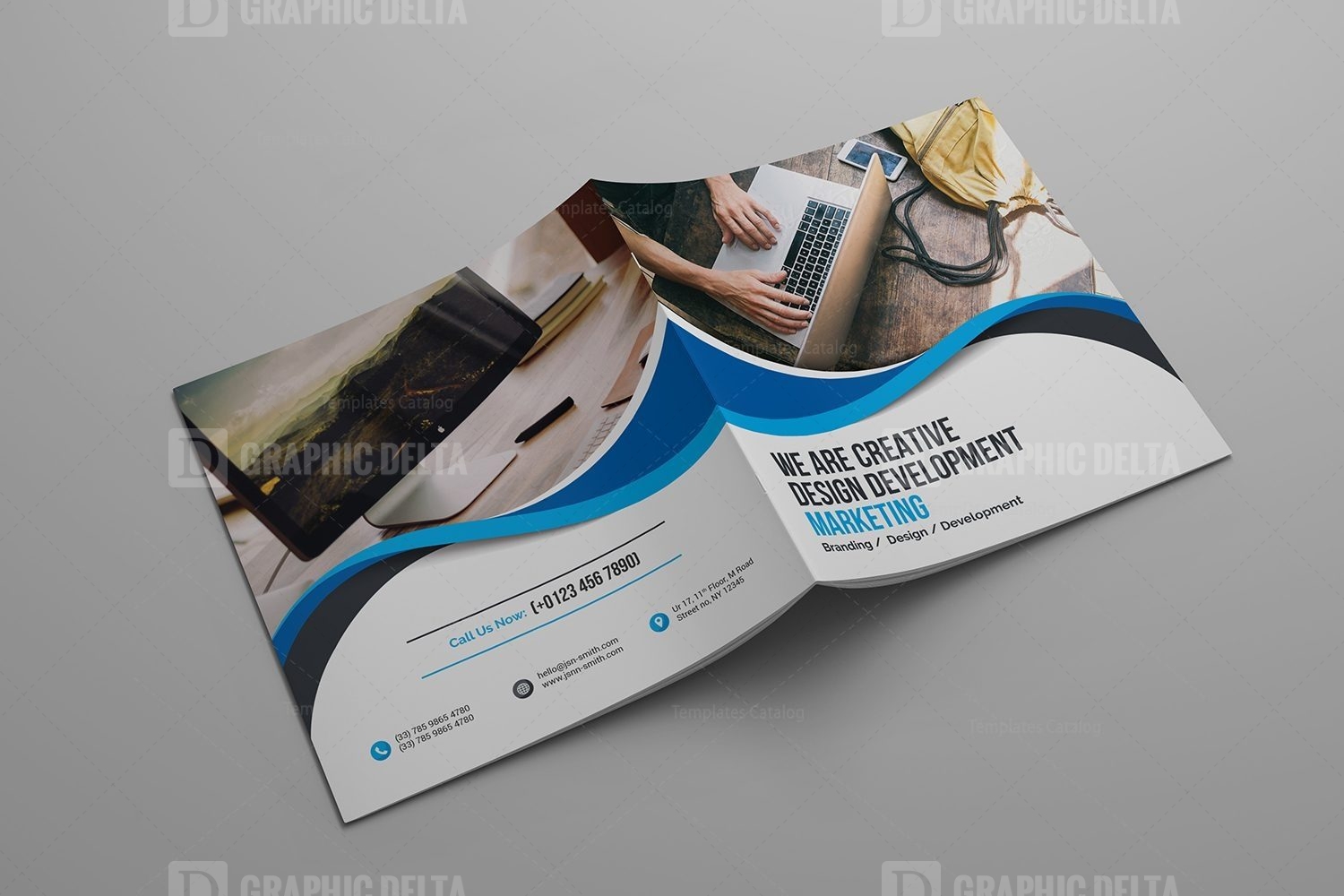 Technology Company Brochure Template - Graphic Delta | Graphic ...