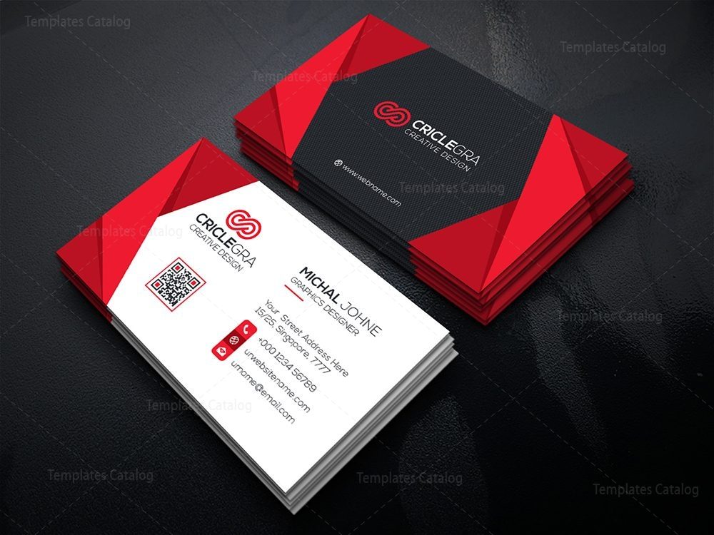 Visiting Card Template with Elegant Style - Graphic Delta | Graphic ...